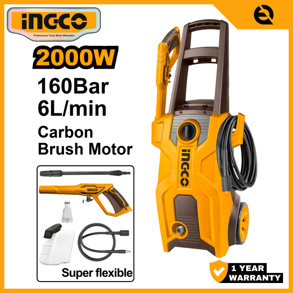INGCO CORDED HIGH PRESSURE WASHER ALL MODEL VARIATIONS HPWR14008 ...