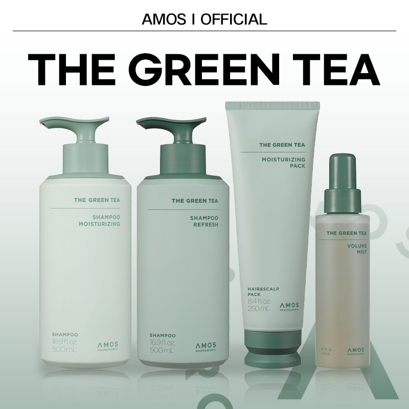 [AMOS PROFESSIONAL] The Greentea hair loss care (Shampoo, Pack ...