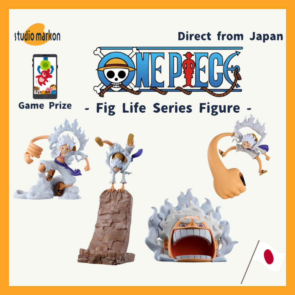 BANDAI ONE PIECE ""Fig Life Series"" Monkey D. Luffy Grea5 Figure ...