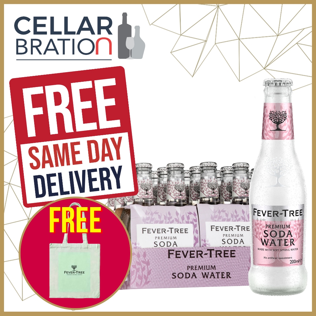 Fever Tree Soda Water (24 bottles x 200ml) [FREE 1 x Tote Bag] | Shopee ...