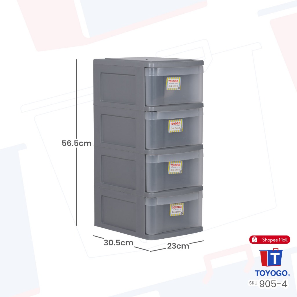 TOYOGO Fuji 4-Tier A4 Storage Drawer (905-4) | Shopee Singapore