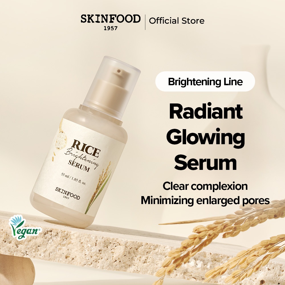 [SKINFOOD Official] Rice Brightening Serum 55ml / Radiant Glow / Pore ...