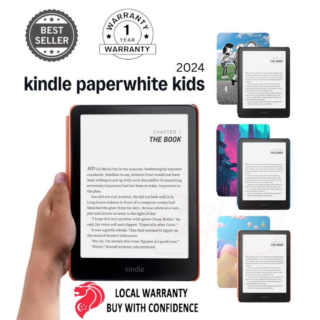 Kindle Paperwhite Kids (12th Gen) 2024 (16 GB) – larger 7" glare-free ...