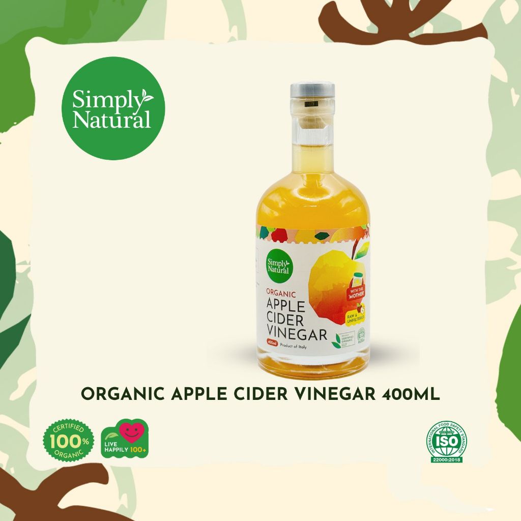 Simply Natural Organic Apple Cider Vinegar Bundle of 2, 400ML, and ...
