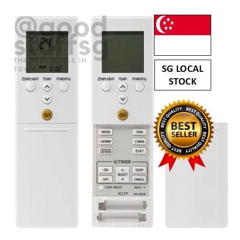 [SG FREE 🚚] New AR-REB1E For FUJITSU Air Conditioner Remote Control AR ...