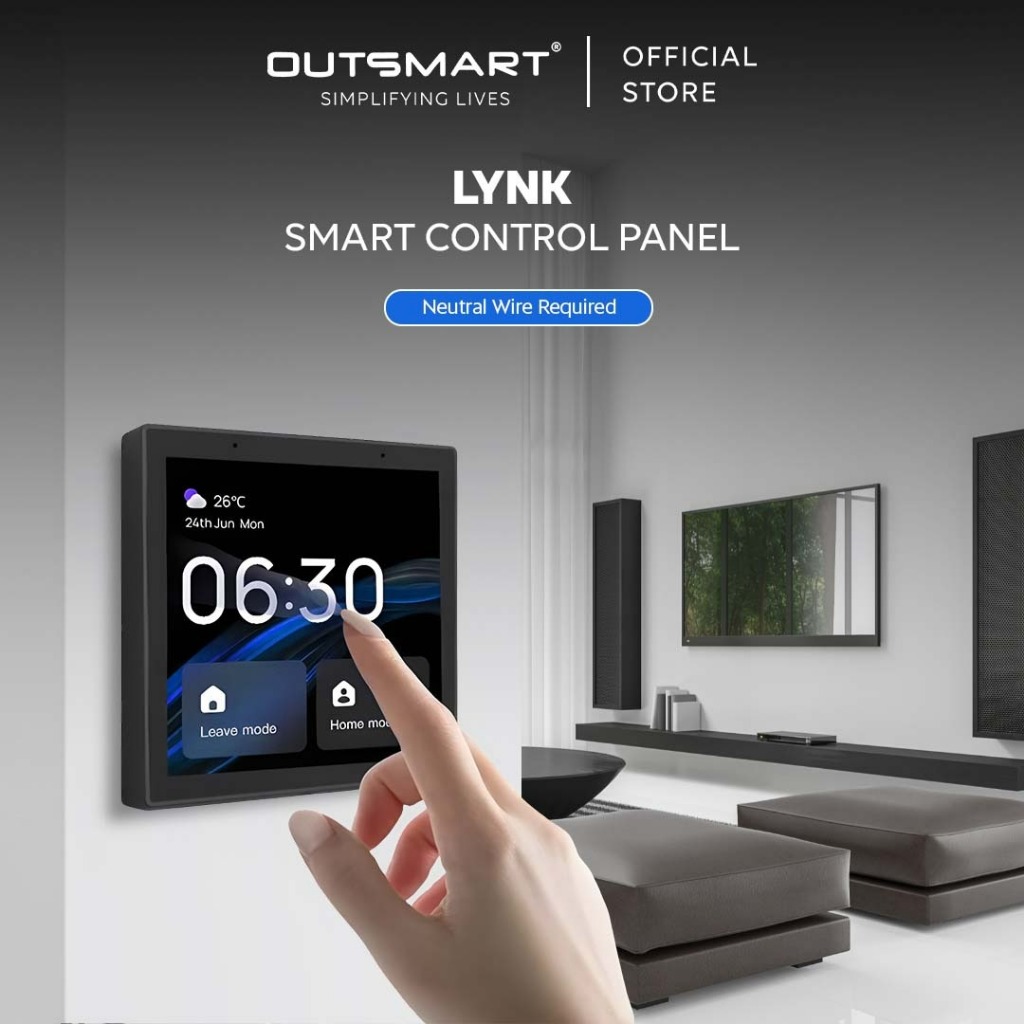 Outsmart Zigbee Control Center Touch Screen Panel 4 inch Smart Home ...