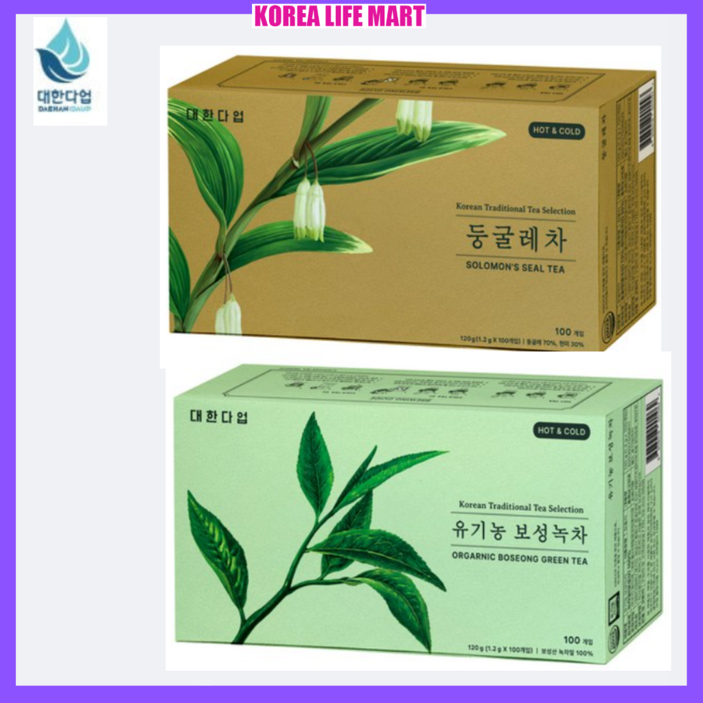 Daehan Tea Solomon's Seal Tea (Dunggulle-cha)ㅣOrganic Boseong Green Tea ...