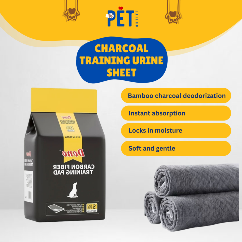 Charcoal Pet Pee Pad 4 Sizes Absorbent Carbon Fibre Training Pads Dog ...