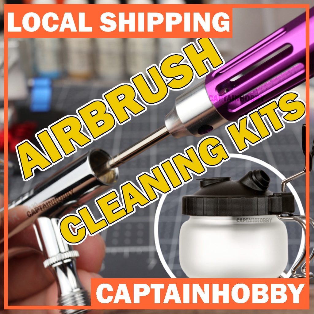 [Local Stock] Airbrush Cleaning Tools –Pot / Brushes / Needles ...