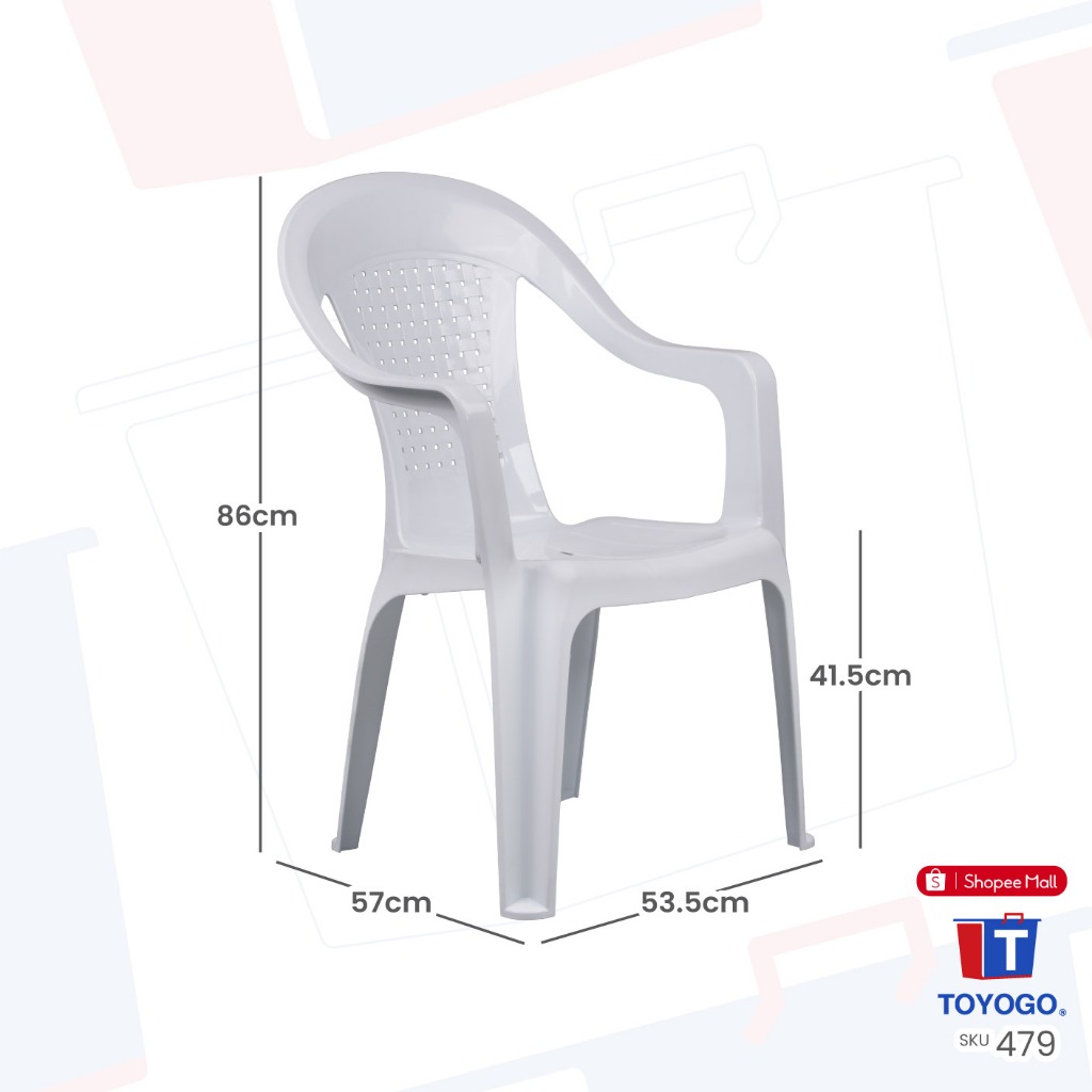 TOYOGO Plastic Royal Chair – Premium Quality, Lightweight & Durable ...