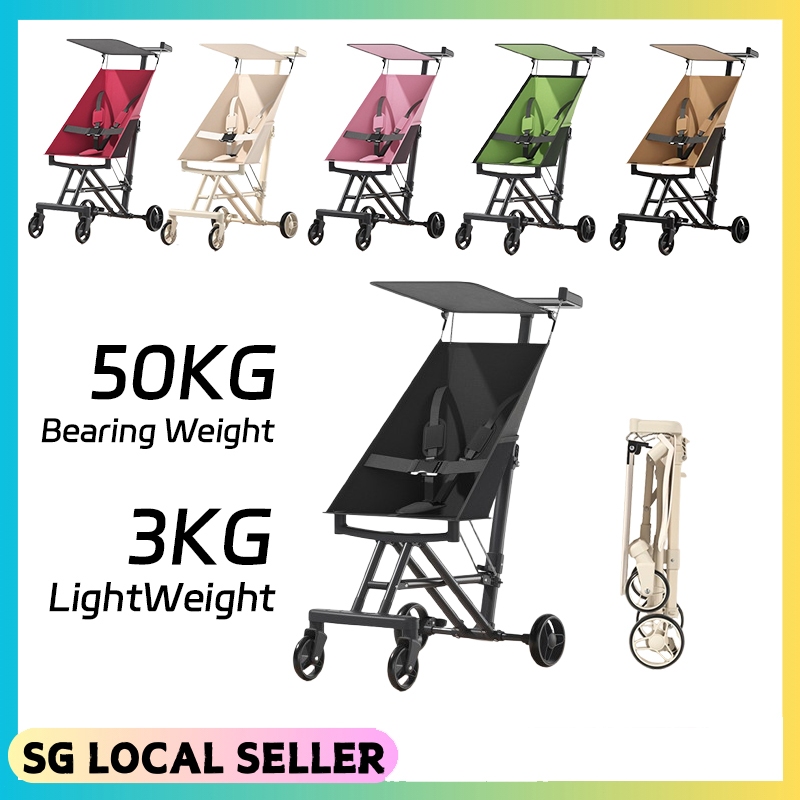 SG STOCK Baby Stroller 3KG Lightweight Cabin Size Portable Travel ...