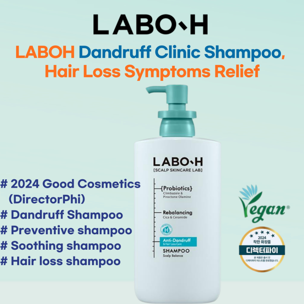 LABOH Dandruff Clinic Shampoo, Hair Loss Symptoms Relief, Dandruff ...