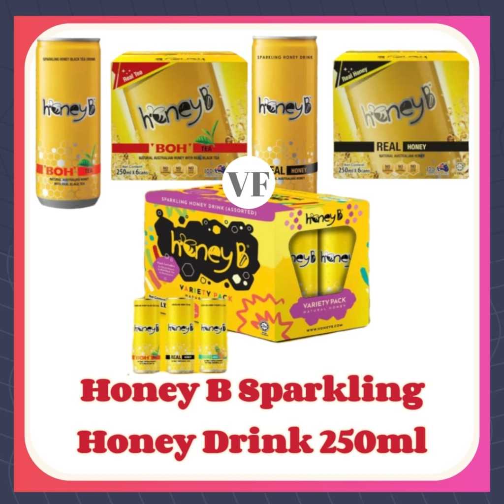 Honey B Sparkling Natural Australian Honey / BOH Black Tea / Mix ...