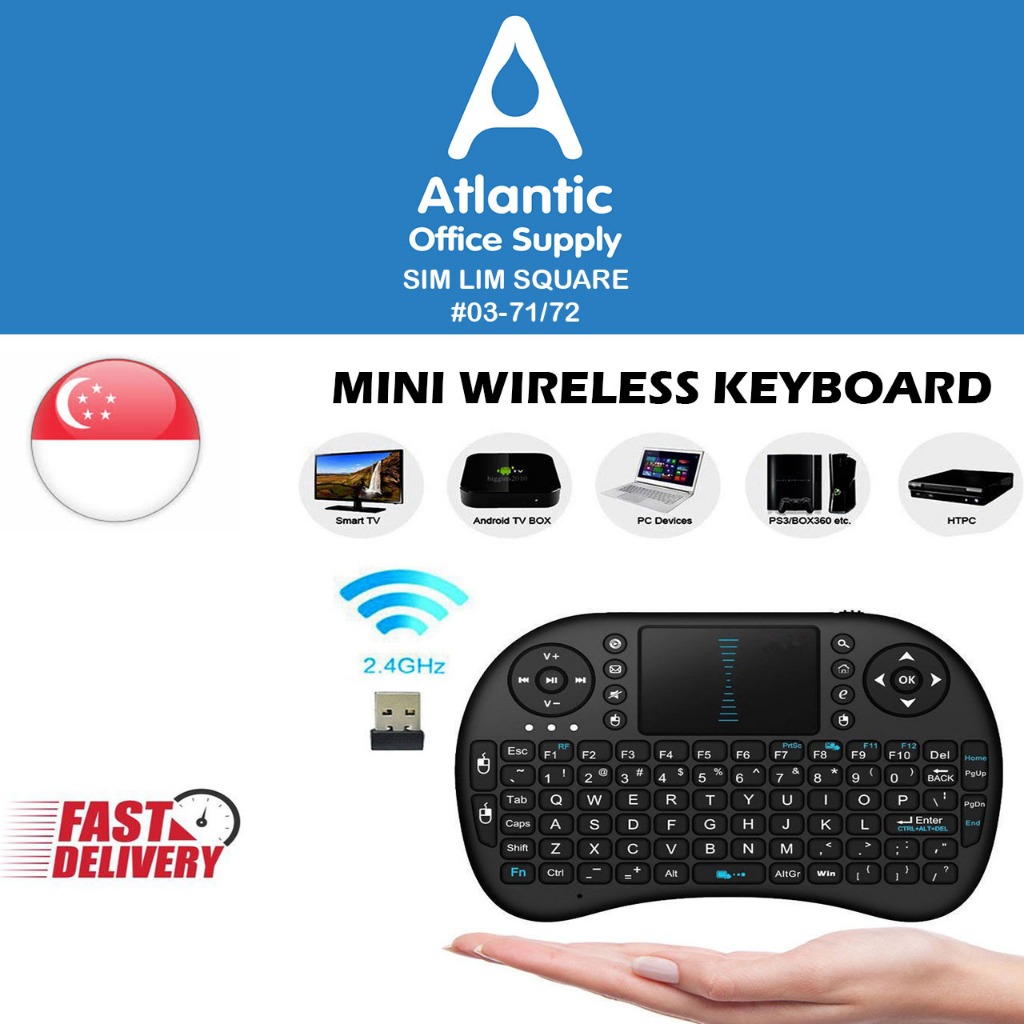 [SG LOCAL SELLER] Backlit I8 Mini Wireless Keyboard for Android TV BOX ...