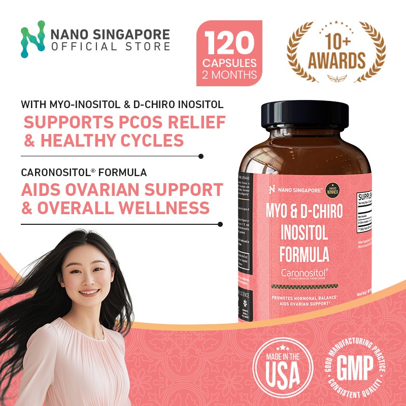 Myo & D-Chiro Inositol Formula - Supports PCOS Relief & Healthy Cycles ...