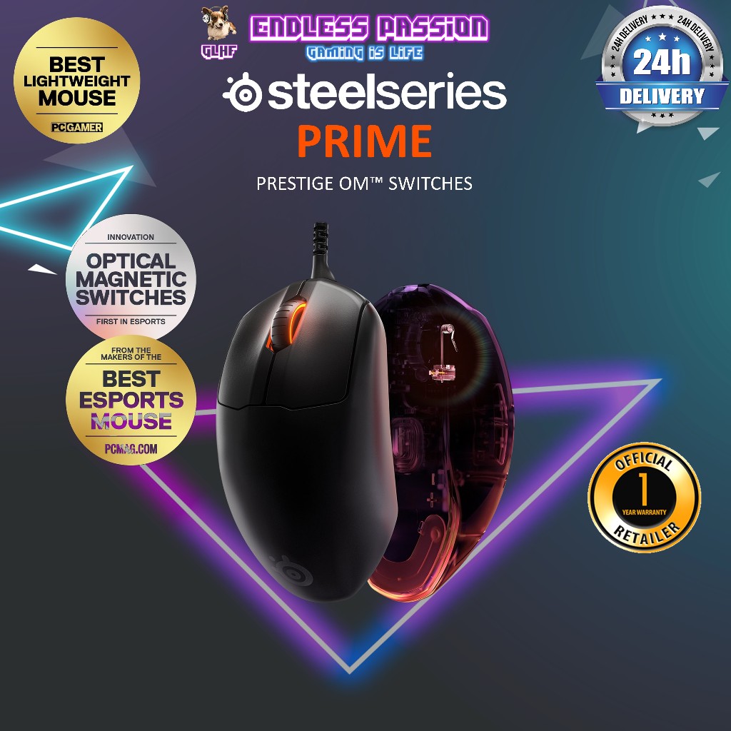 SteelSeries Prime Wired FPS Gaming Mouse – Magnetic Optical Switches ...