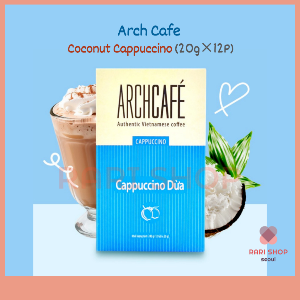 [Arch Cafe] Coconut Cappuccino 240g(20g×12P) Banana Cappuccino (20g×12P) | Matcha Latte (13.5g× ...