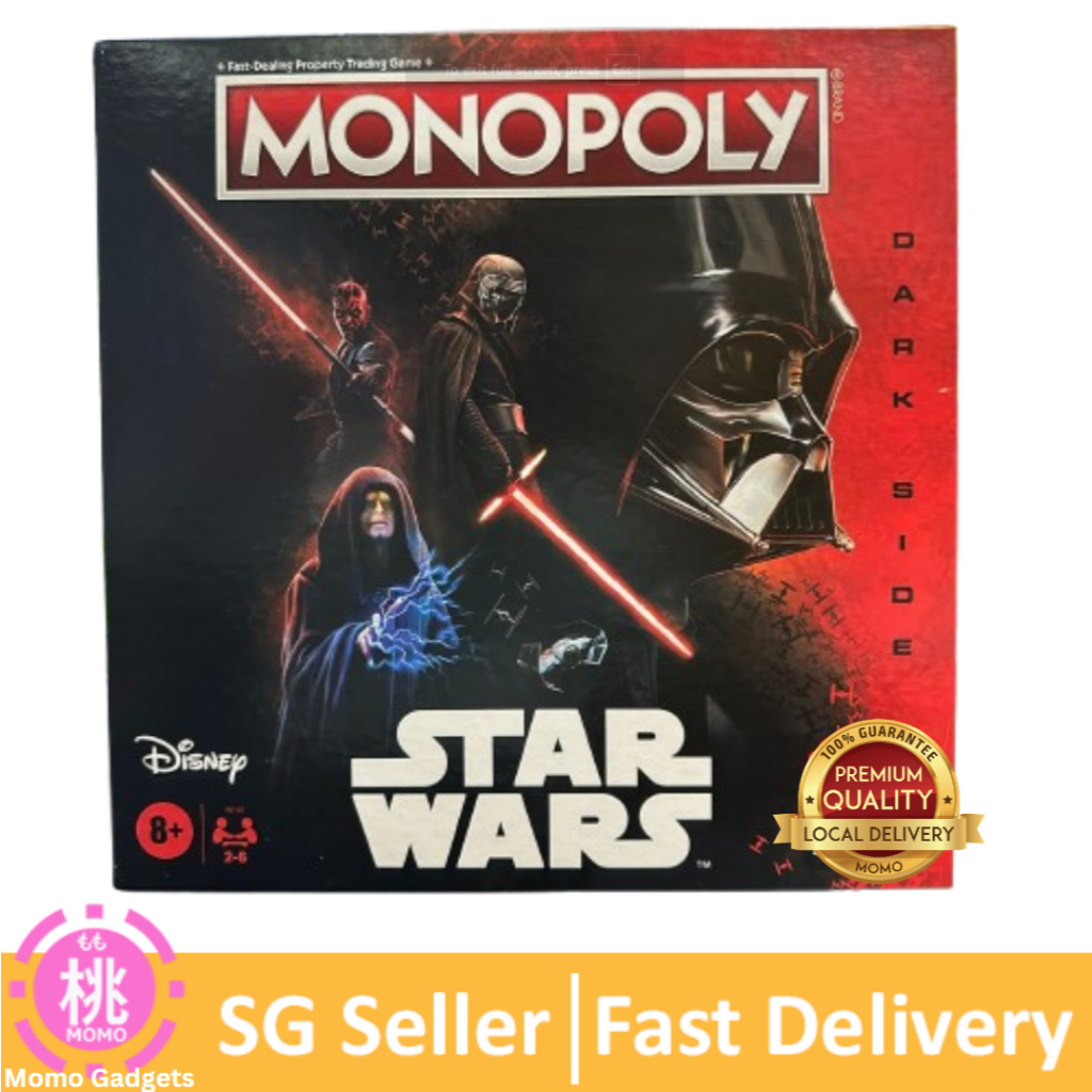 Monopoly: Disney Star Wars Dark Side Edition Board Game for Families ...