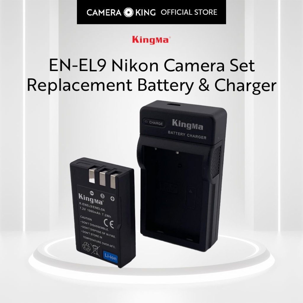 [KingMa] EN-EL9 Charger Set / Charger / Battery for Nikon ENEL9 Type ...