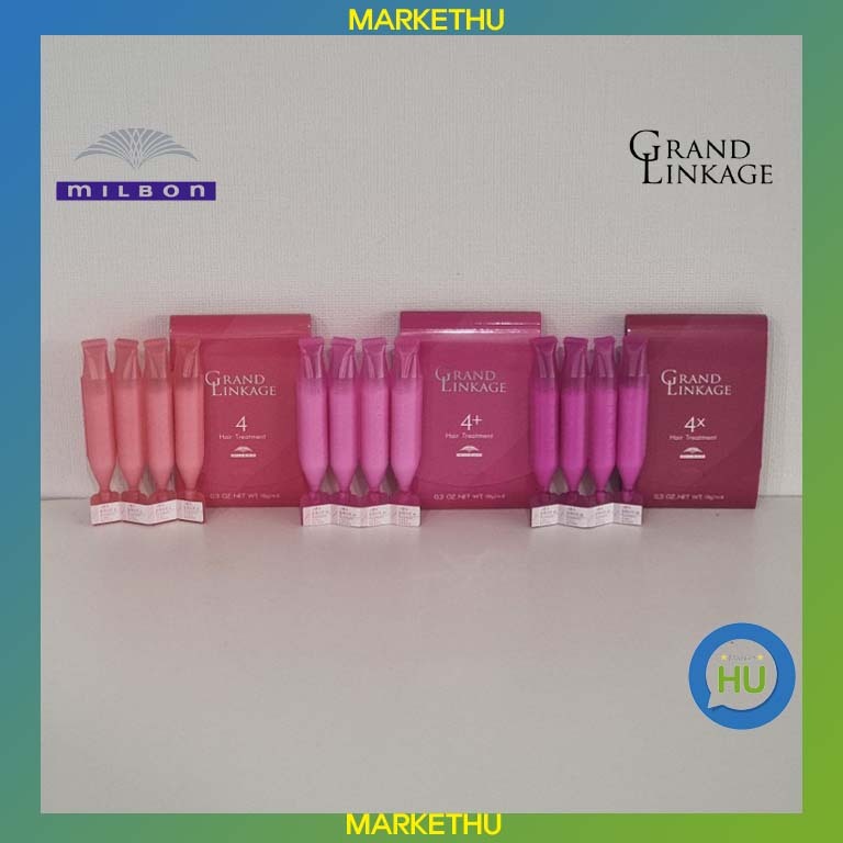 MILBON Grand Linkage Hair Treatment 9g x 4pcs=36g 3 types 4,4+,4x ...