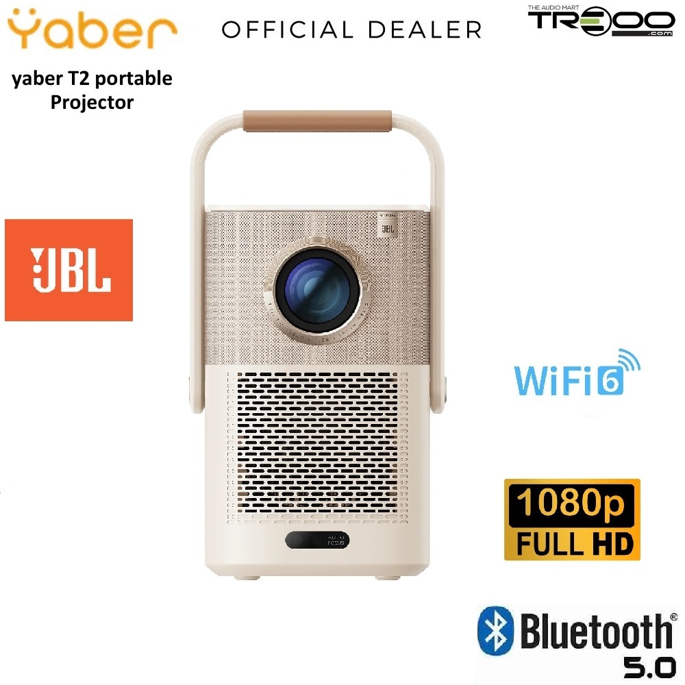 Yaber Projector T2Plus Smart Native 1080p LED Portable Projector with ...