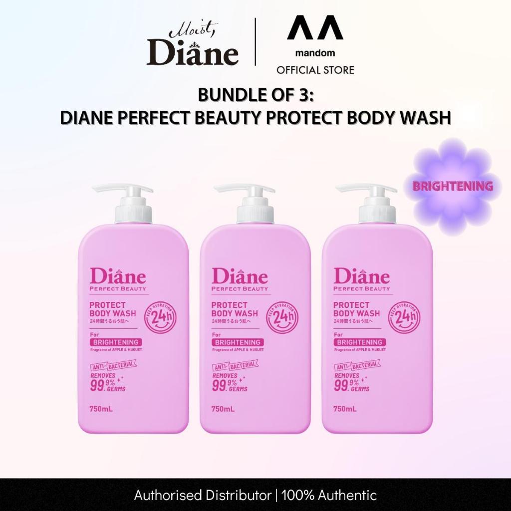 [Bundle of 3] Moist Diane Perfect Beauty Protect Body Wash 750ML (Brightening / Moisturising ...