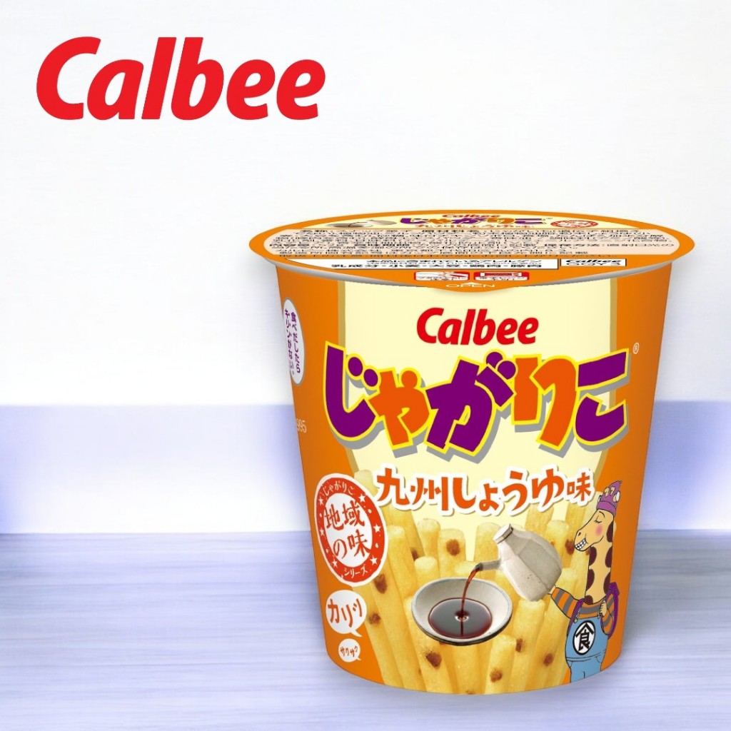 【Direct From Japan】Calbee Jagarico Kyushu Soy Sauce Flavor 52g x 12 pcs ...