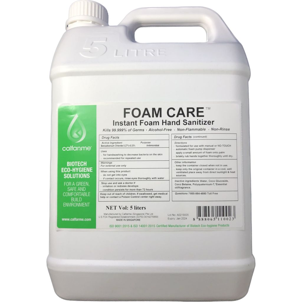 FOAMCARE™️ Instant Foam Hand Sanitizer 5 liters | Alcohol-free! 24 ...