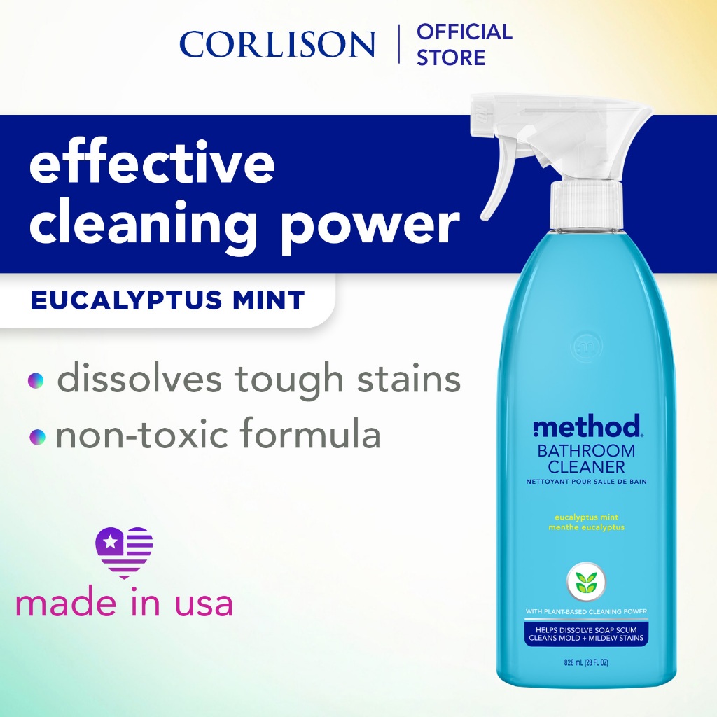 Method bathroom cleaner - eucalyptus mint 828ml | Shopee Singapore