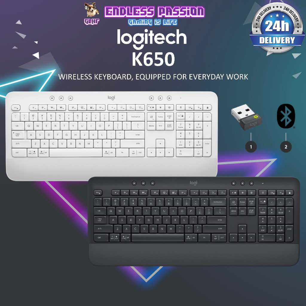 Logitech Signature K650 Comfort Full-Size Wireless Keyboard | Shopee ...