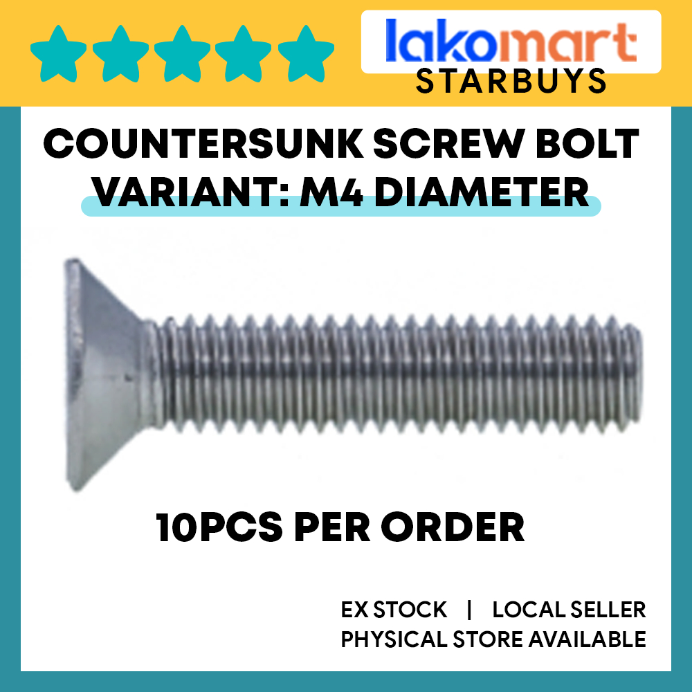 M4 Diameter Stainless Steel Plus/ Cross/ Philips Head Countersunk Screw ...