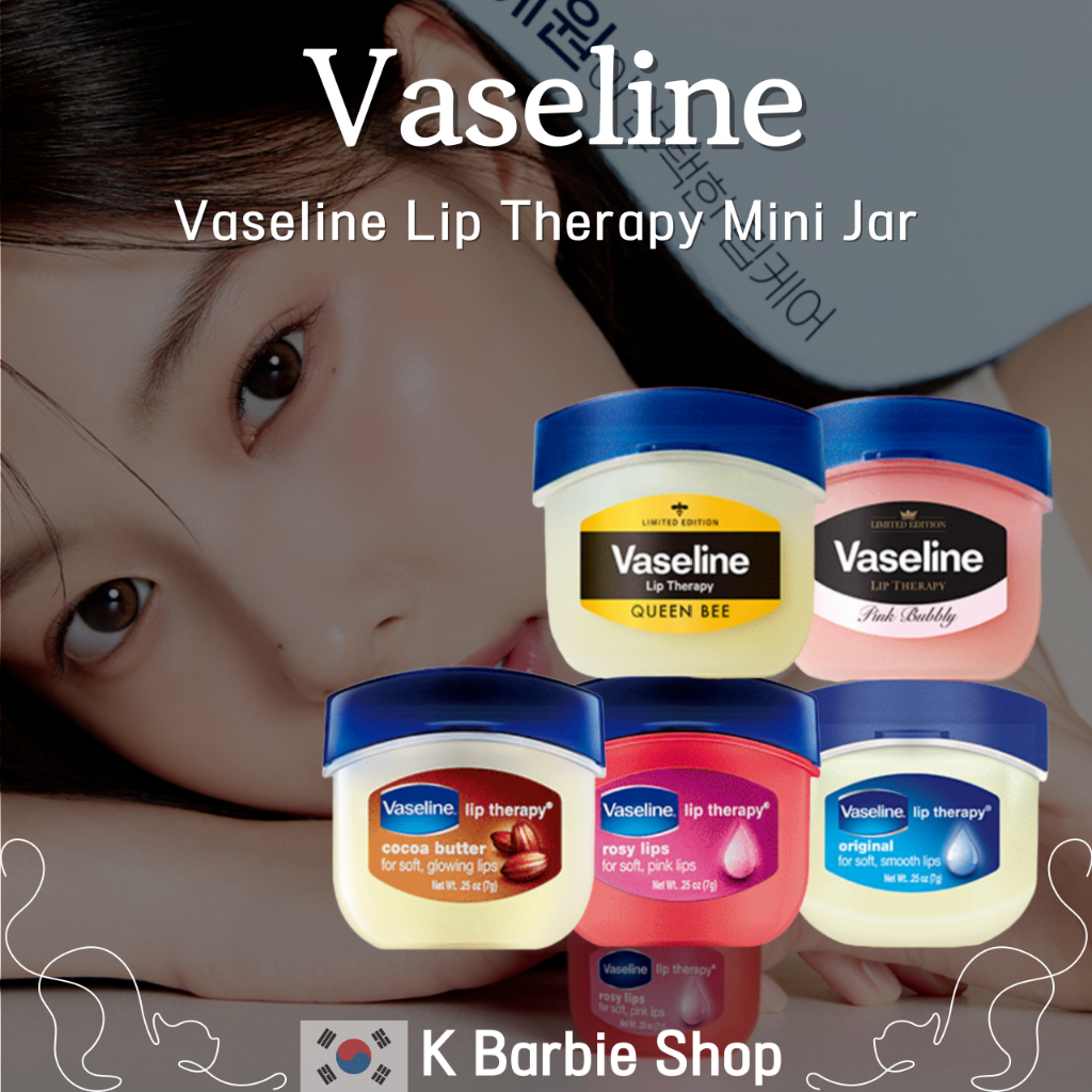 Vaseline Lip Therapy Mini Jar 7g (Original, Rosy Lips, Cocoa Butter ...