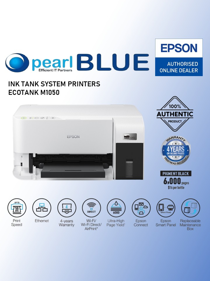 Epson EcoTank M1050 A4 Wi-Fi All-in-One Ink Tank Printer | Shopee Singapore