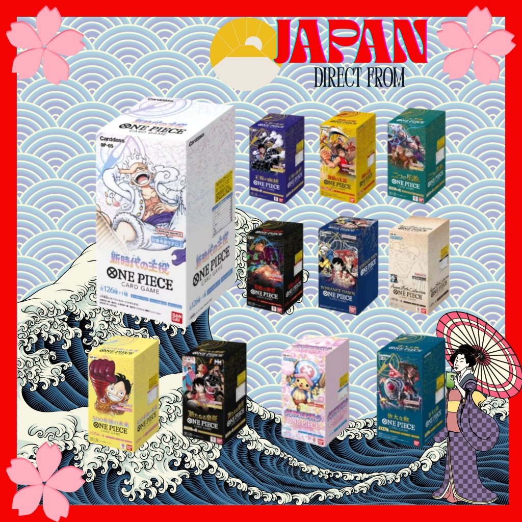 One Piece Card Game Booster Box [OP-01 to EB-02] Official TCG Trading ...