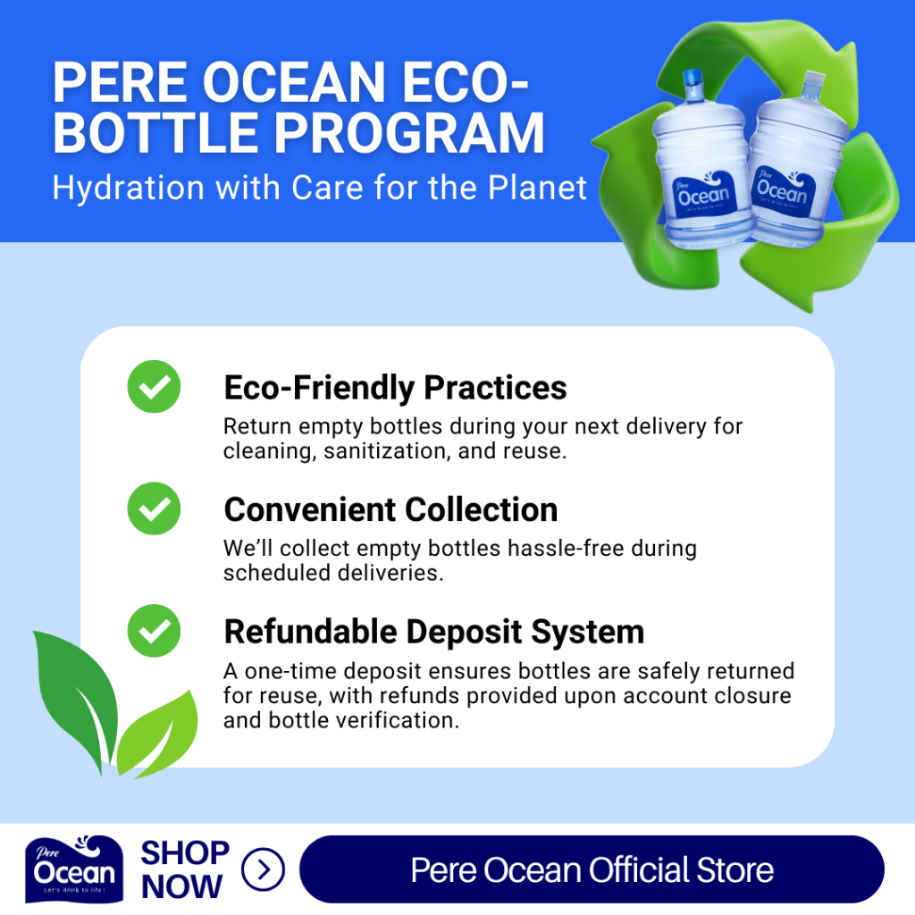 Pere Ocean 19L Mineral Water | Water Dispenser Refill | Home & Office Use | Eco-Friendly ...