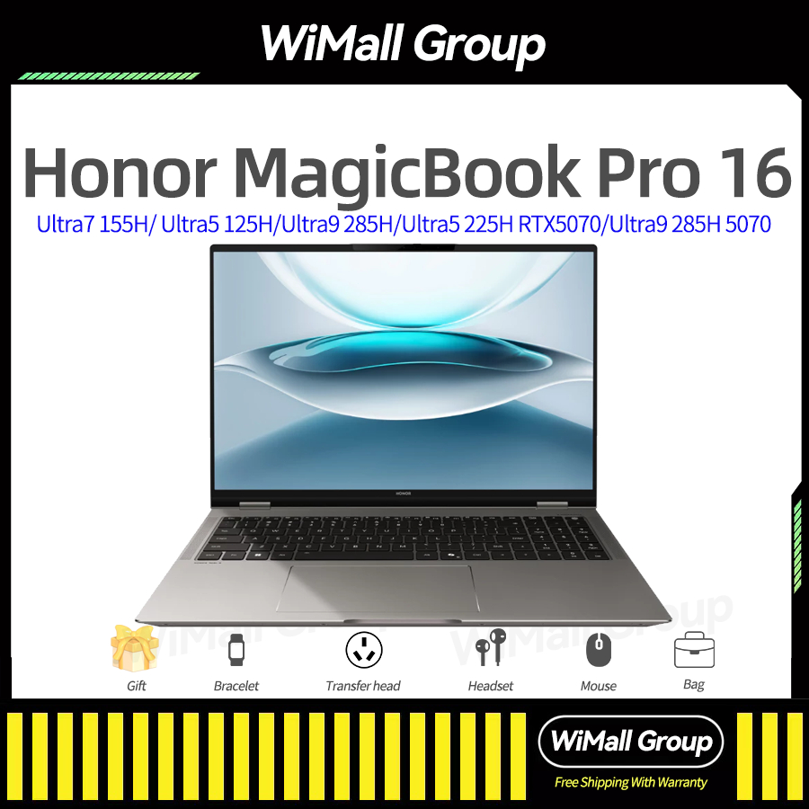 HONOR MagicBook Pro 16 2025 Ultra9 285H/Ultra5 225H RTX5070 16 inch 3K ...