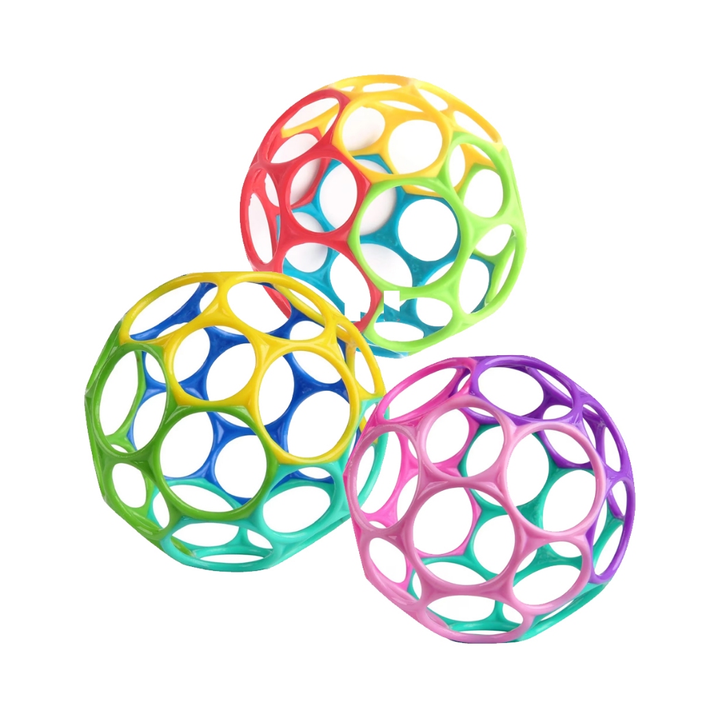 Bright Starts Oball Classic Easy-Grasp Toy (Assorted Colours) | Shopee ...