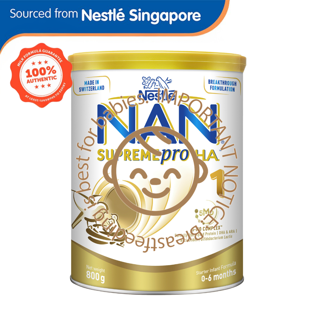 Nestle NAN SupremePro H.A. Stage 1 Starter Infant Formula (800g) | Shopee Singapore