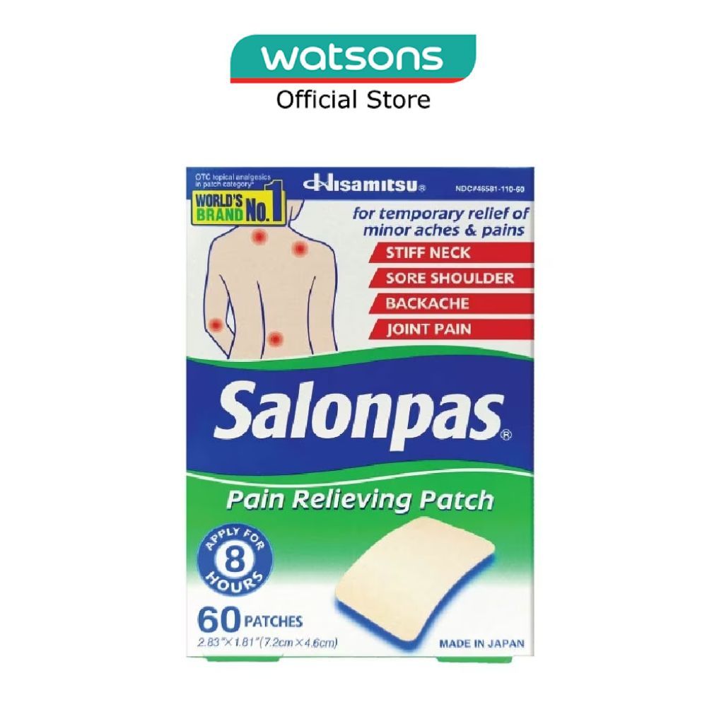 SALONPAS® Pain Relieving Patch (For Temporary Relief of Minor Aches ...