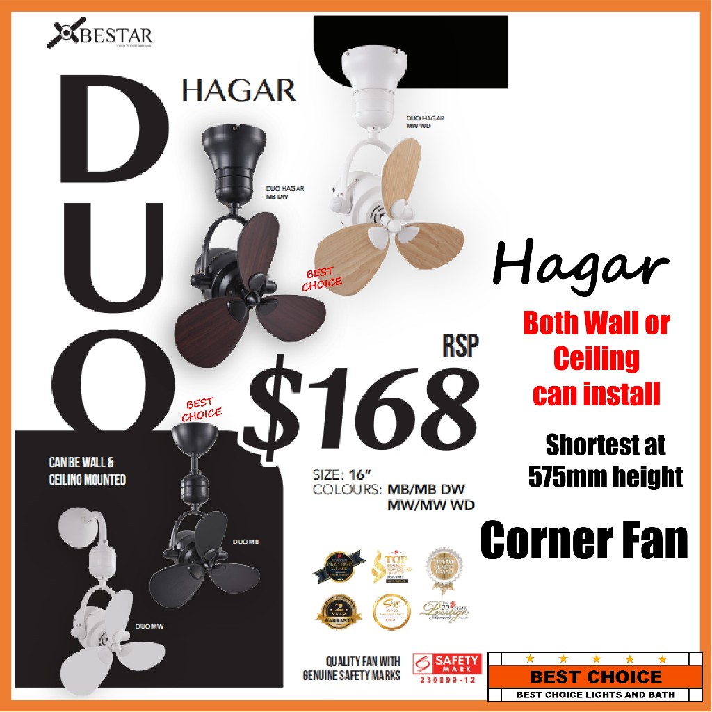 [CDC SG60] Yes-Basic Install - Bestar Duo/Duo Hagar 16inch 3-blades DC ...