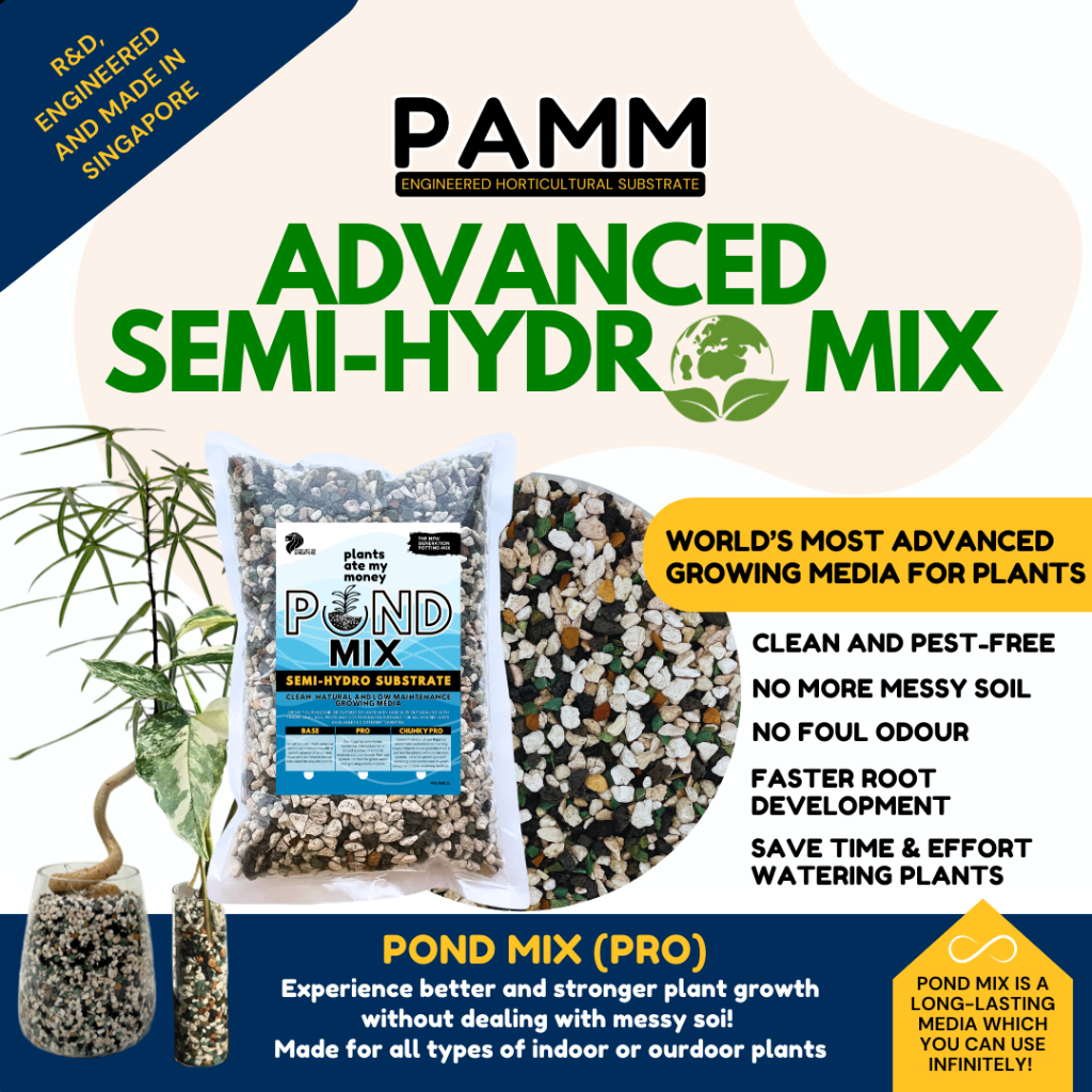 PAMM [SEMI-HYDRO MIX] 2L Pond Mix - Base, Pro or Chunky Pro. Soil ...