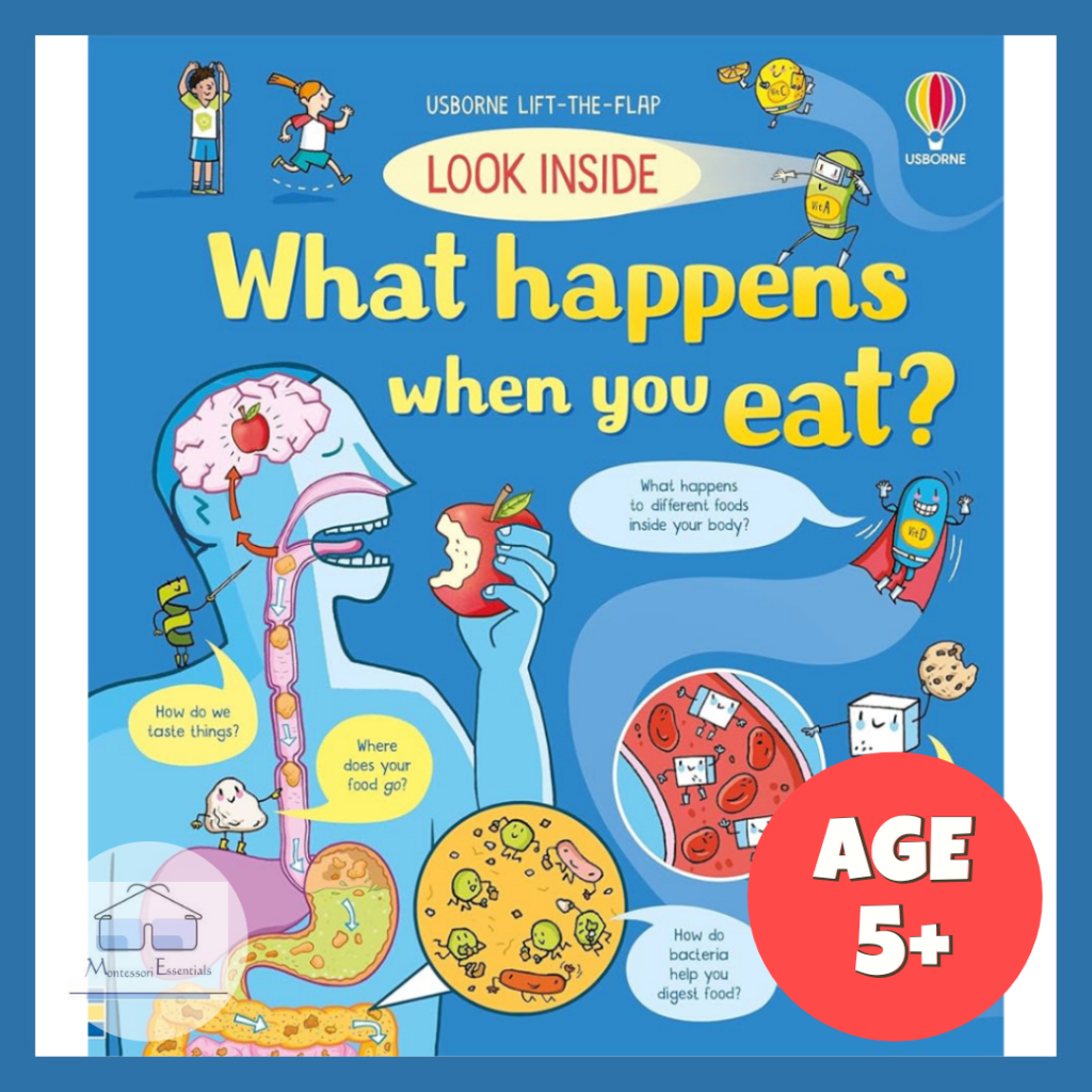 Usborne Look Inside: What Happens When You Eat - Children Kid Hardcover ...