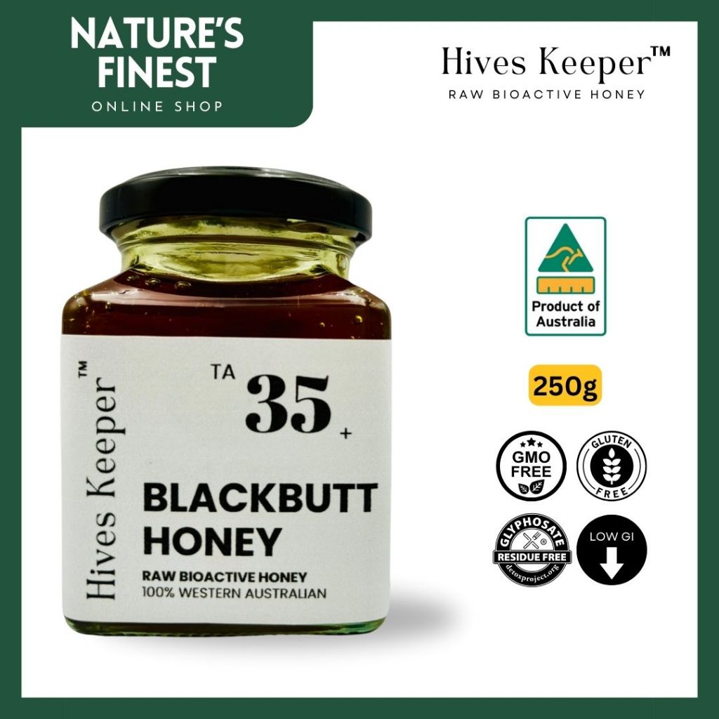 [NATURE'S FINEST] Hives Keeper Blackbutt Honey TA35+ 250g (EXP: 2029) | Shopee Singapore