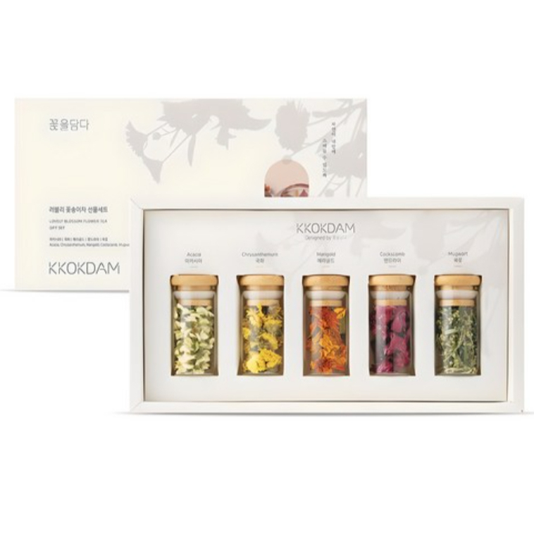 [ILoveflowertea] Lovely Blooming Flower Tea Gift Set | 5 Types of ...