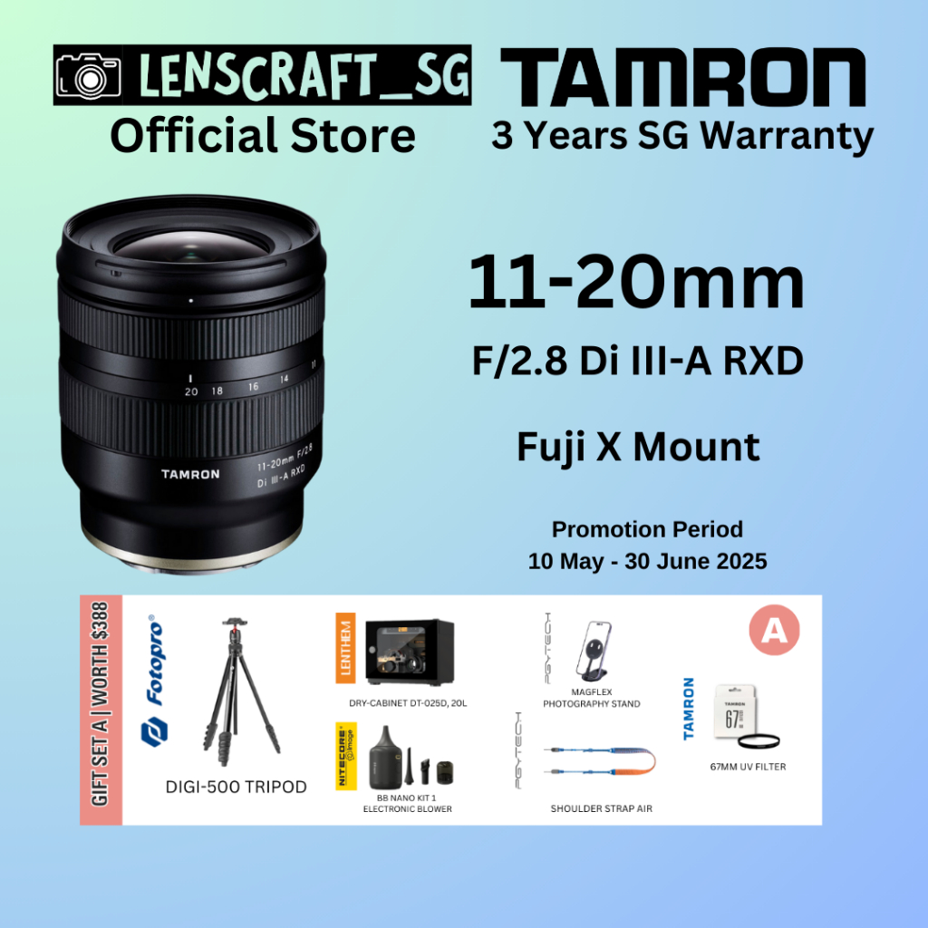 Tamron 11-20mm F2.8 Di III-A RXD Lens [B060X] for Fujifilm X | Tamron Singapore Warranty ...