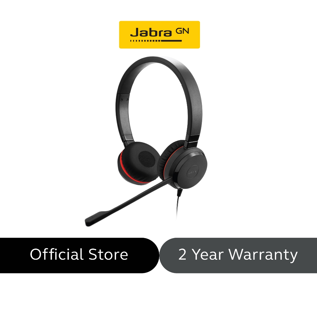 Jabra Evolve 20 SE - Professional corded headset with easy call ...
