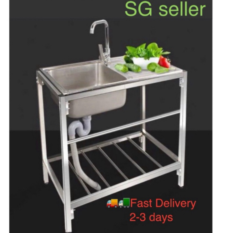 🔥SG stock🔥Next day delivery 🚚 304 stainless steel basin with stand ...