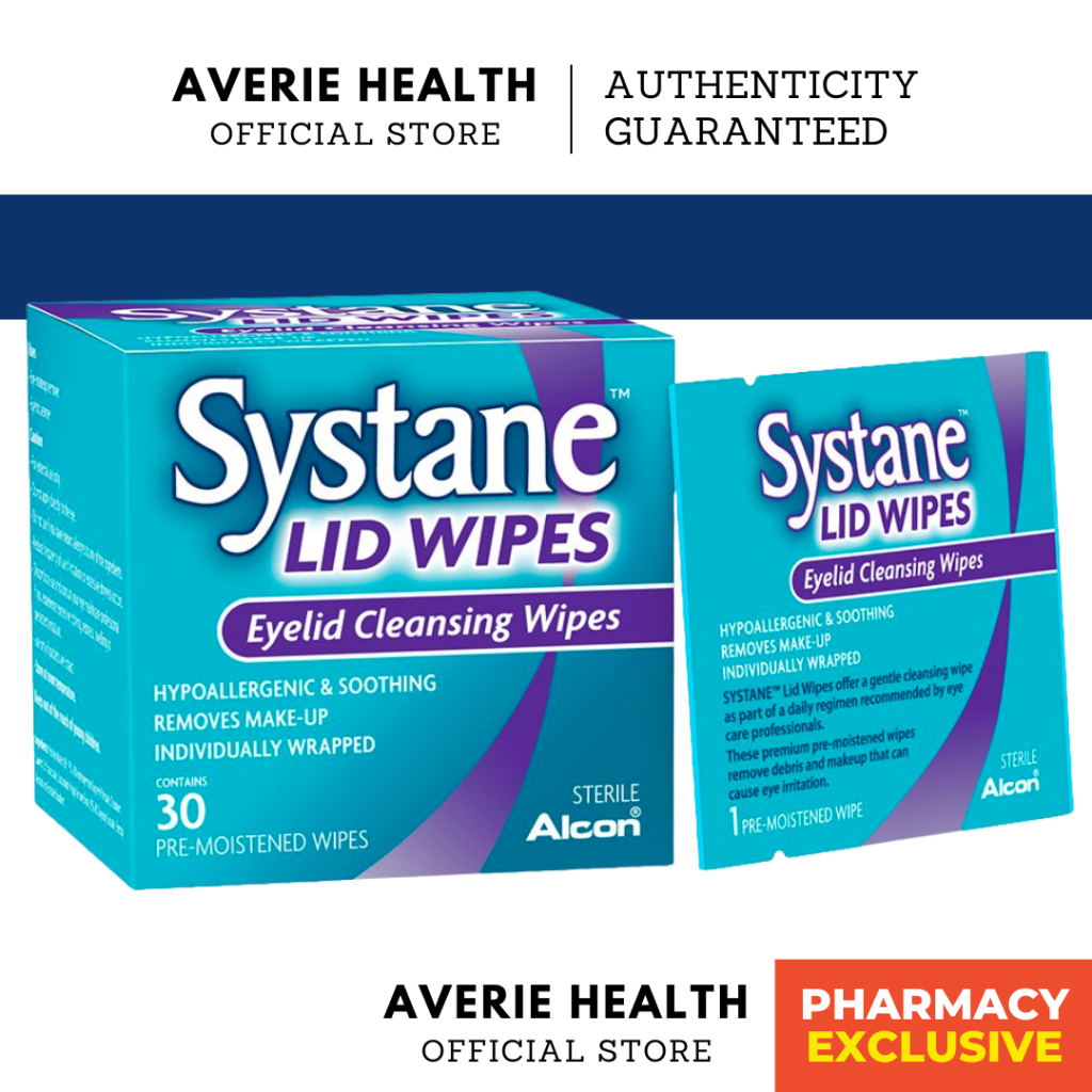 Alcon Systane Lid Wipes 30s | Gentle Eyelid Cleanser, Removes Eye ...