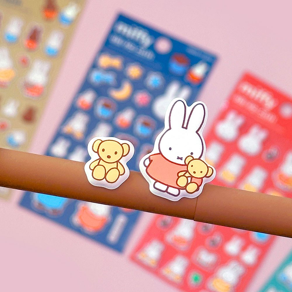 Cute Miffy Boris Friends 3D Sticker Decoration Korean Stationery ...