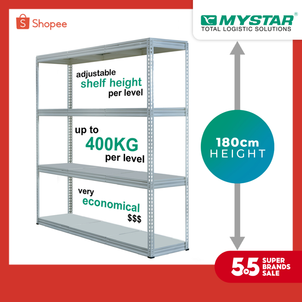 Original MYSTAR Boltless Rack for Bomb Shelter and Storeroom (Removable ...